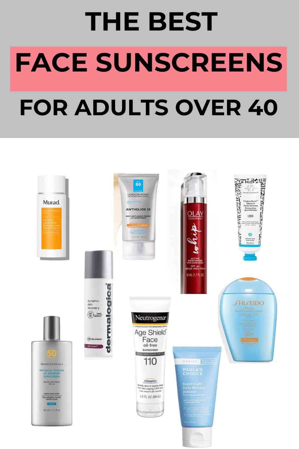 15 Best Face SPF Sunscreens for Adults Over 40 - wizardingbeauty.com
