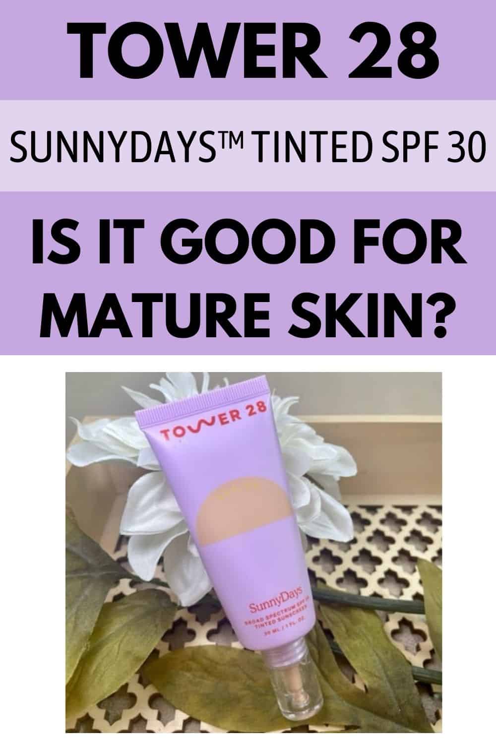 Tower 28 Tinted Sunscreen Foundation Review Mature Skin ...